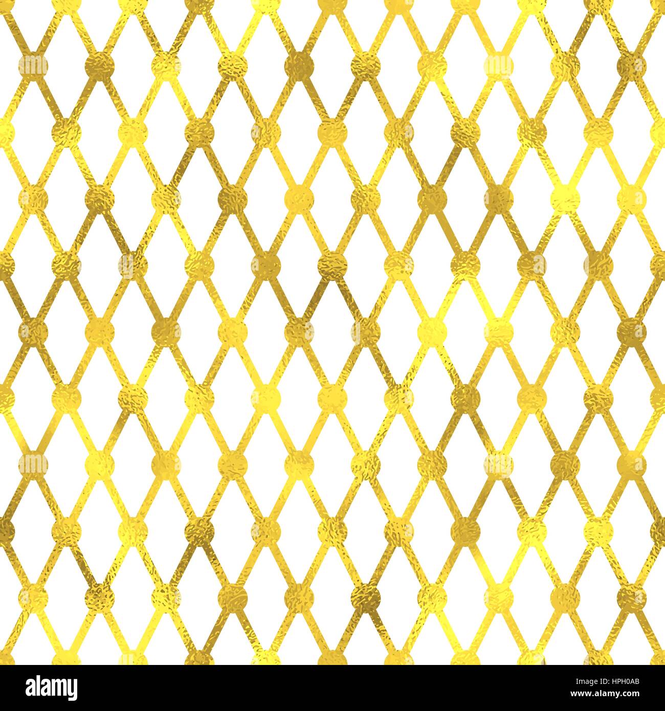 Vector seamless geometric textured golden pattern background Stock ...
