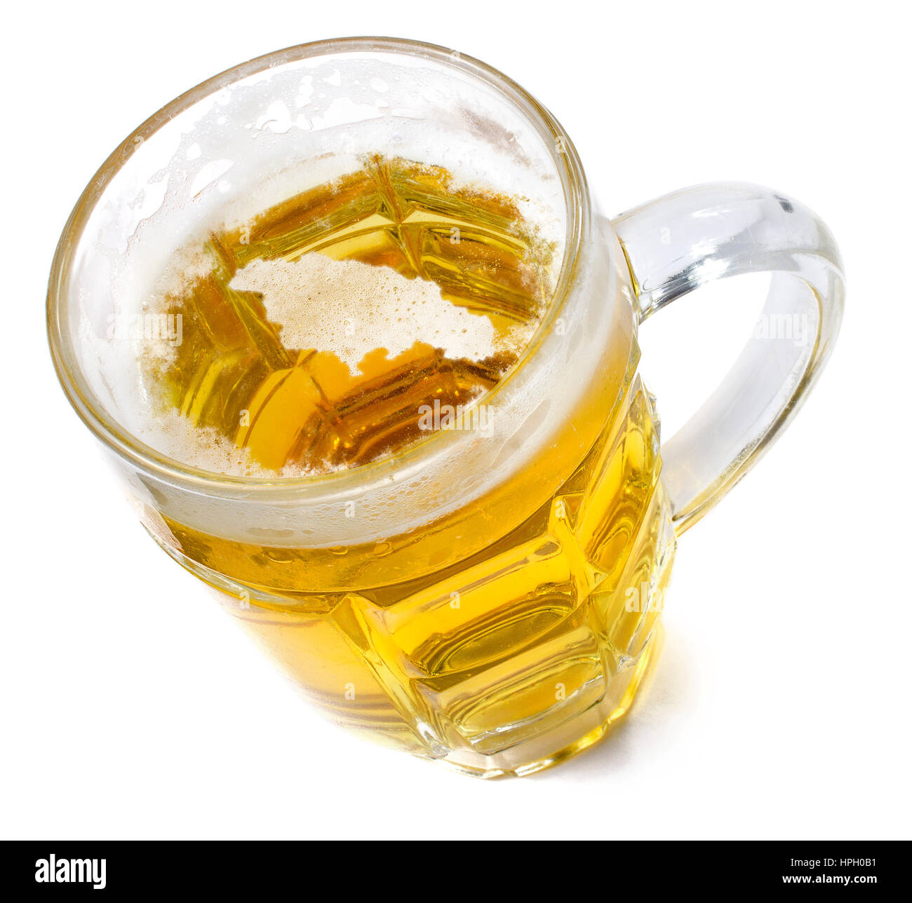 Beer head in the shaped of Jamaica and a beer.(series Stock Photo - Alamy