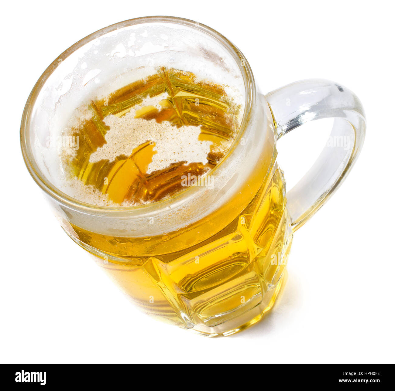 Beer head in the shaped of Tajikistan and a beer.(series Stock Photo ...
