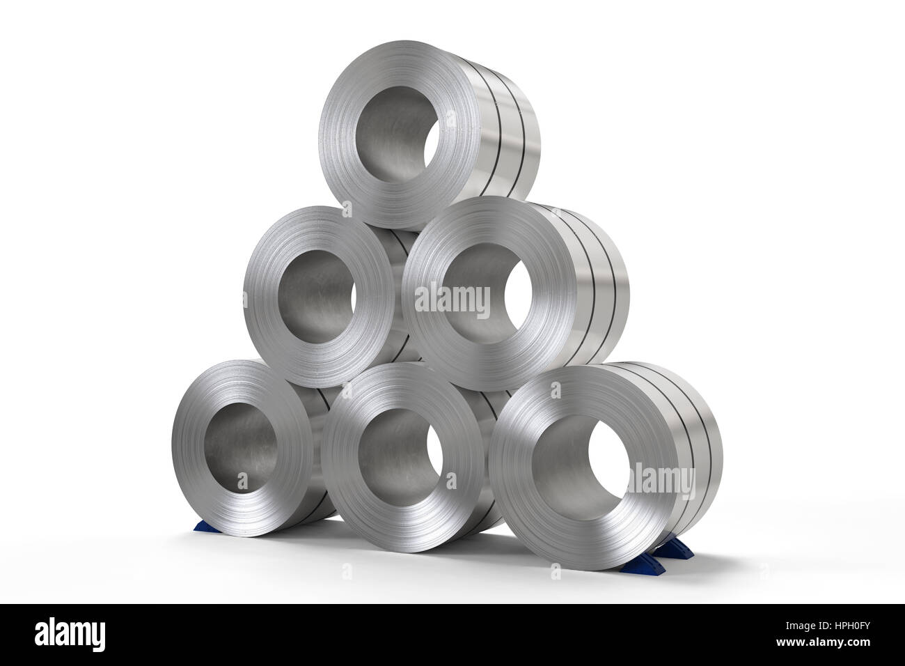 3d rendering roll of steel sheet in factory Stock Photo - Alamy