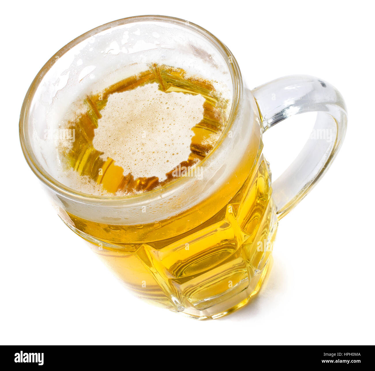 Beer head in the shaped of Poland and a beer.(series Stock Photo - Alamy