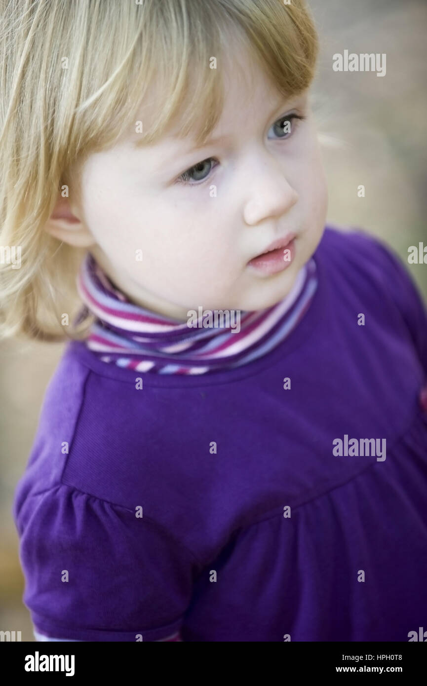 Model released , Kleines, blondes Maedchen, 3 - little, blond girl ...