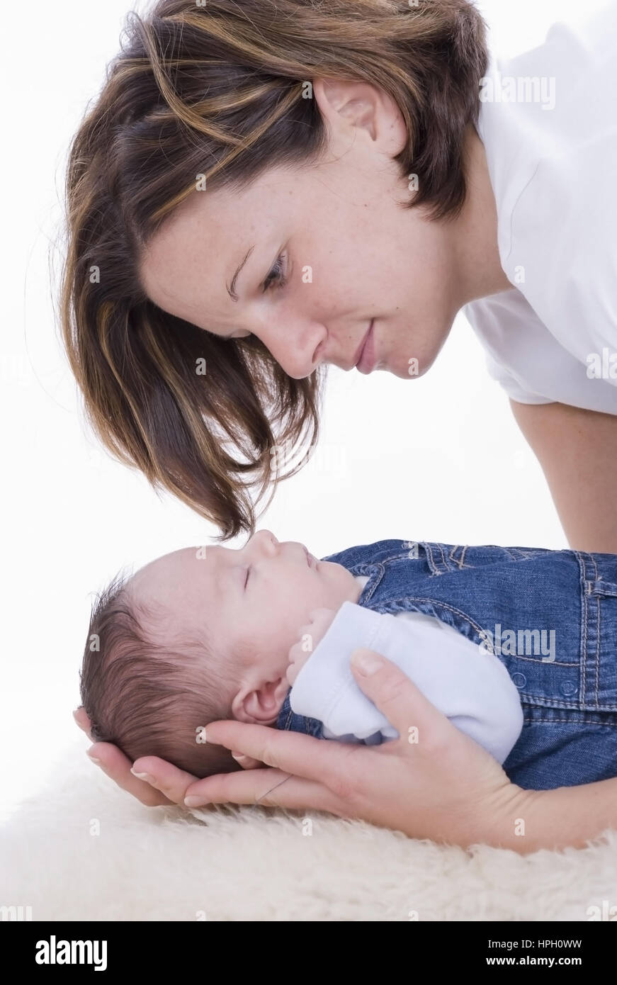 Model released , Mutter mit Baby - mother with baby Stock Photo - Alamy