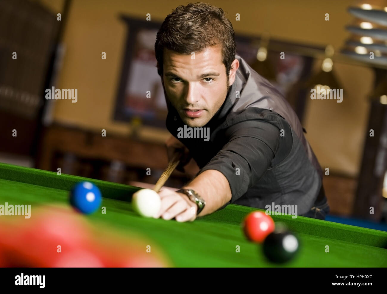 Billiards pushes hi-res stock photography and images - Alamy