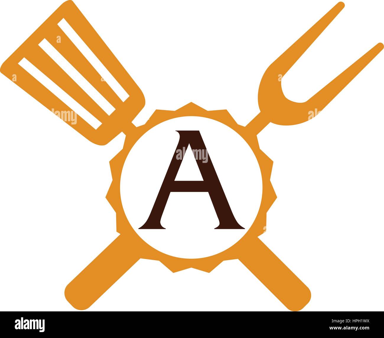 Logo Restaurant Letter A Stock Vector Image & Art - Alamy