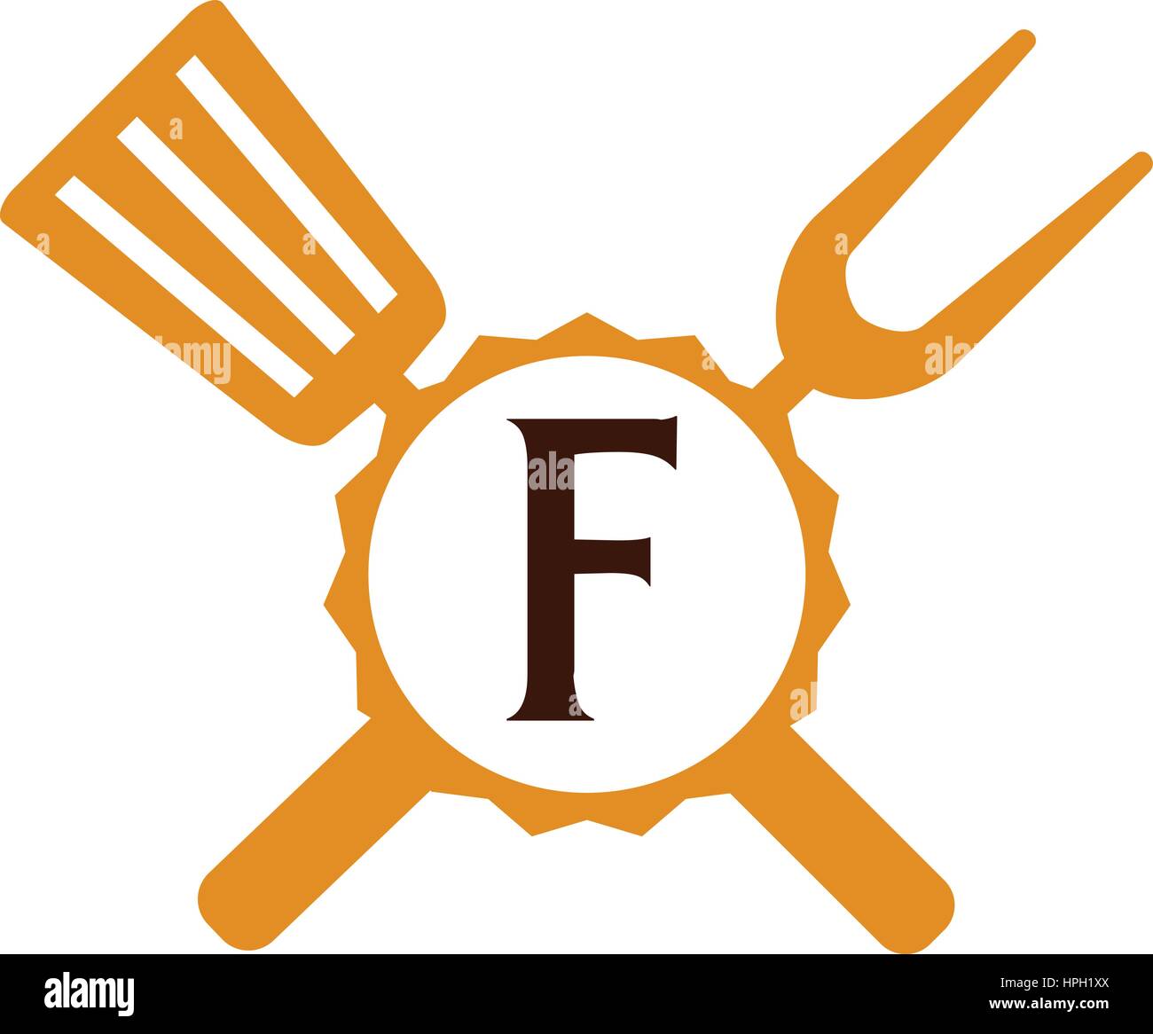 F Fork Logo High Resolution Stock Photography and Images - Alamy