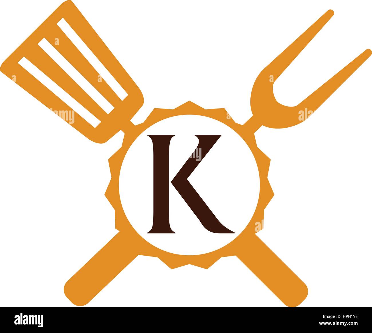 K restaurant logo hi-res stock photography and images - Alamy