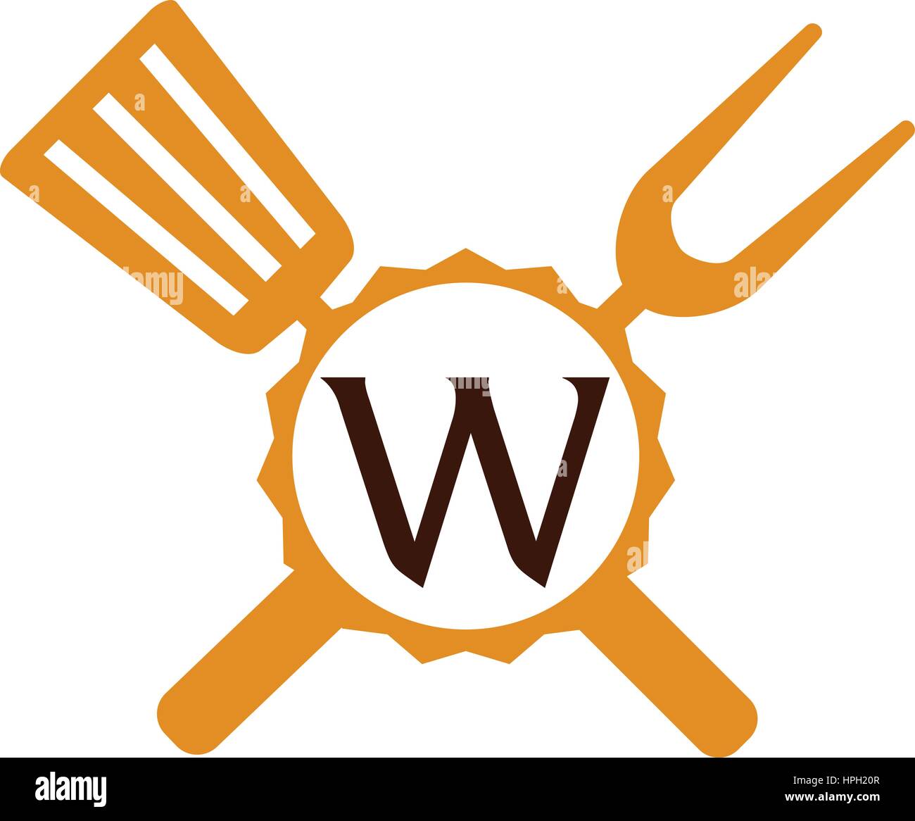 Logo Restaurant Letter W Stock Vector Image & Art - Alamy