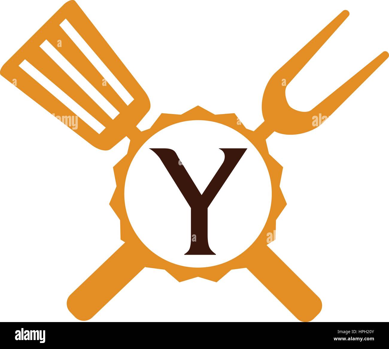 Logo Restaurant Letter Y Stock Vector Image & Art - Alamy