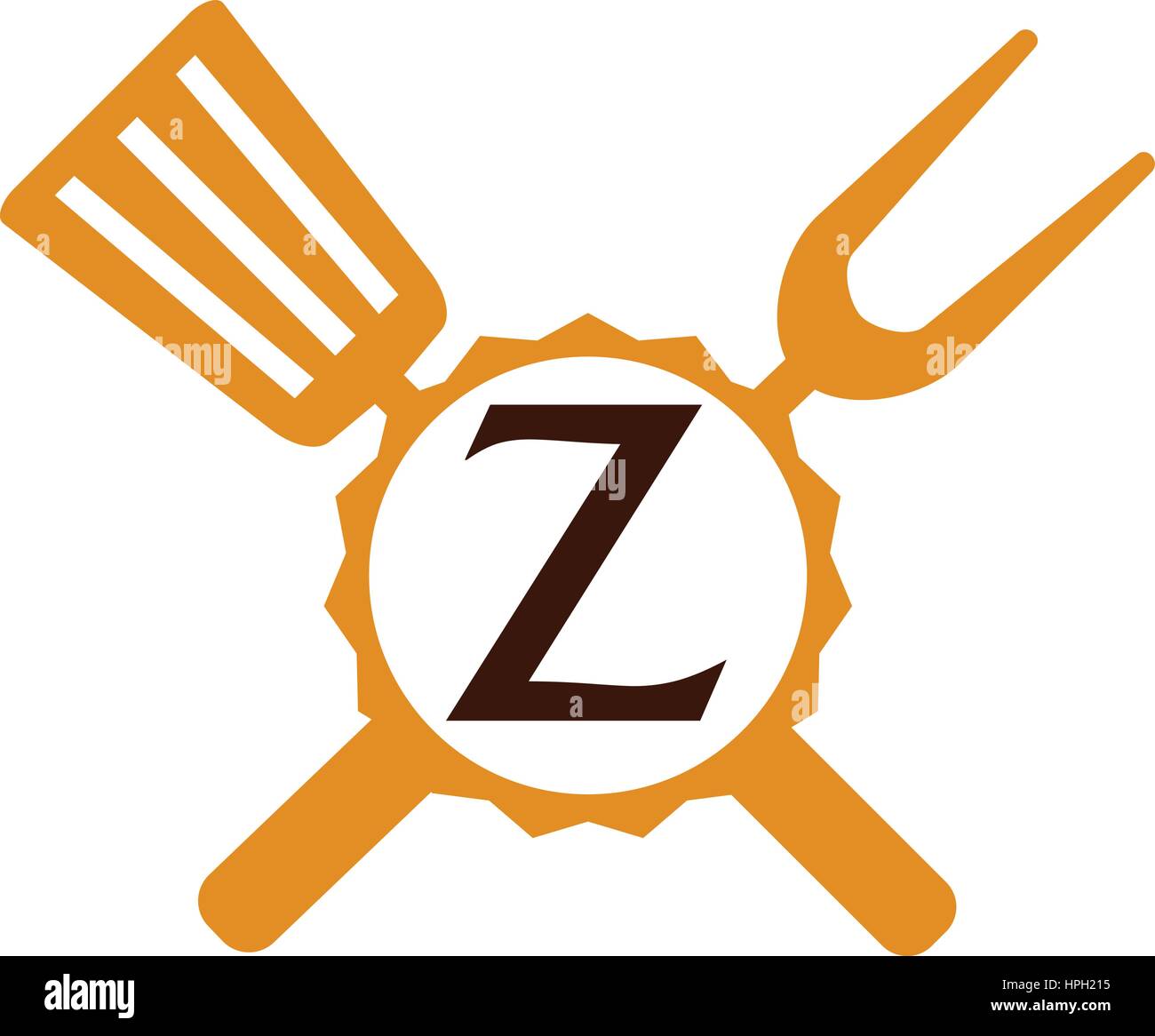 Z food logo hi-res stock photography and images - Alamy