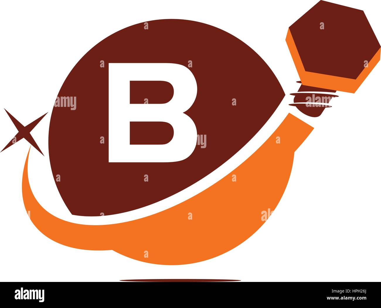 Industrial Solutions Initial B Stock Vector Image Art Alamy