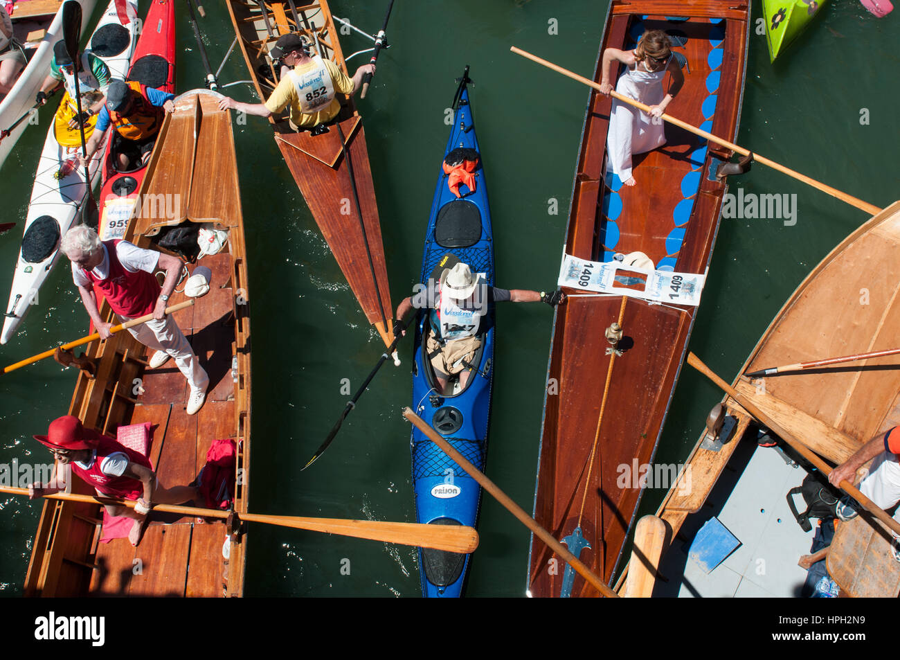 VENICE, ITALY: Rowers during Vogalonga, a traditional regatta, in ...