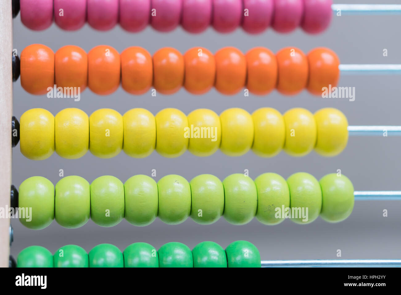 Multi colored abacus Stock Photo - Alamy