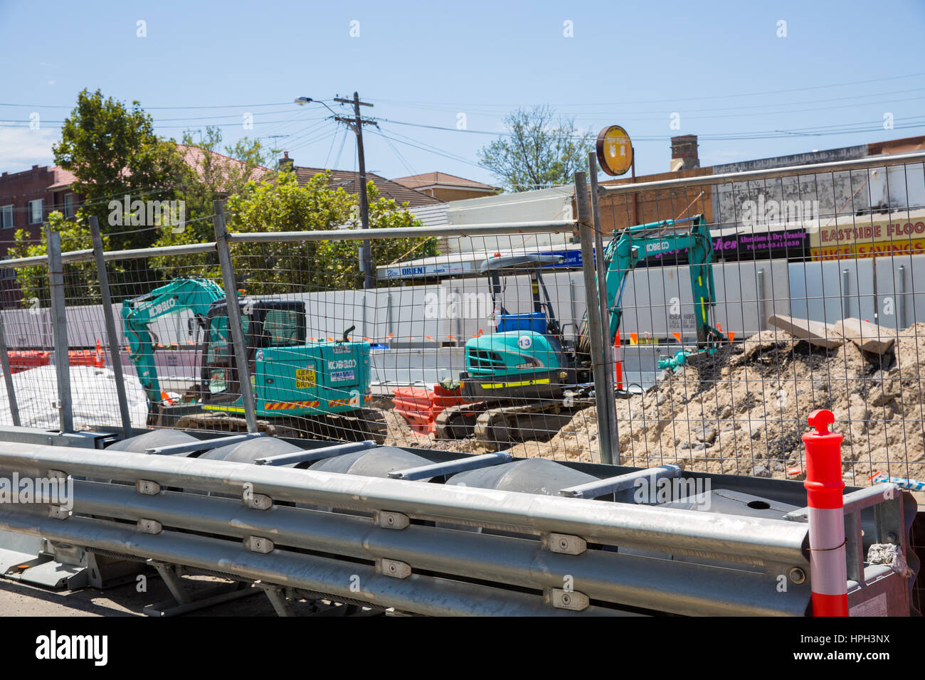 Construction of the Sydney CBD light rail project in Randwick,Sydney ...