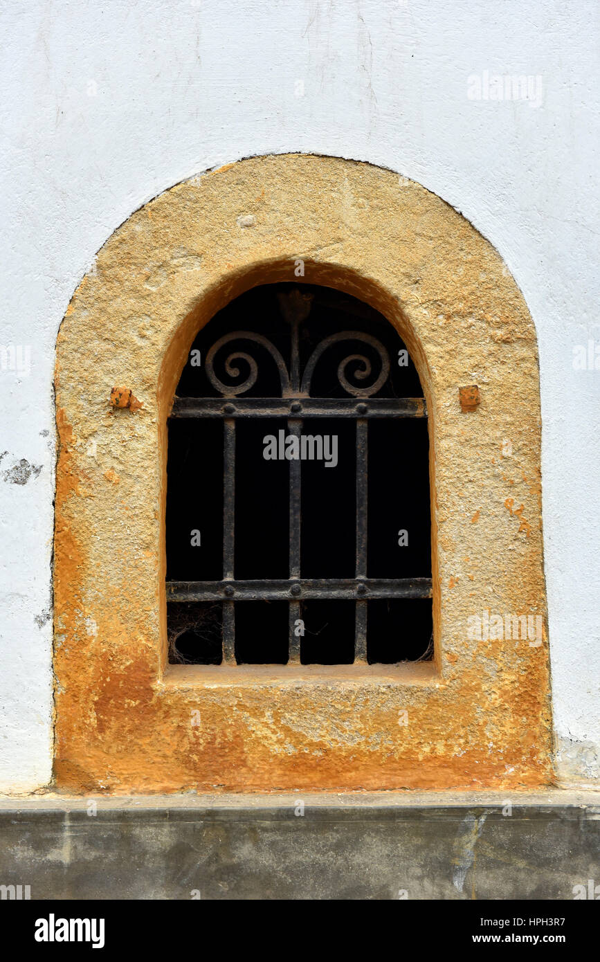 Forged metal lattice on a cellar window Stock Photo - Alamy