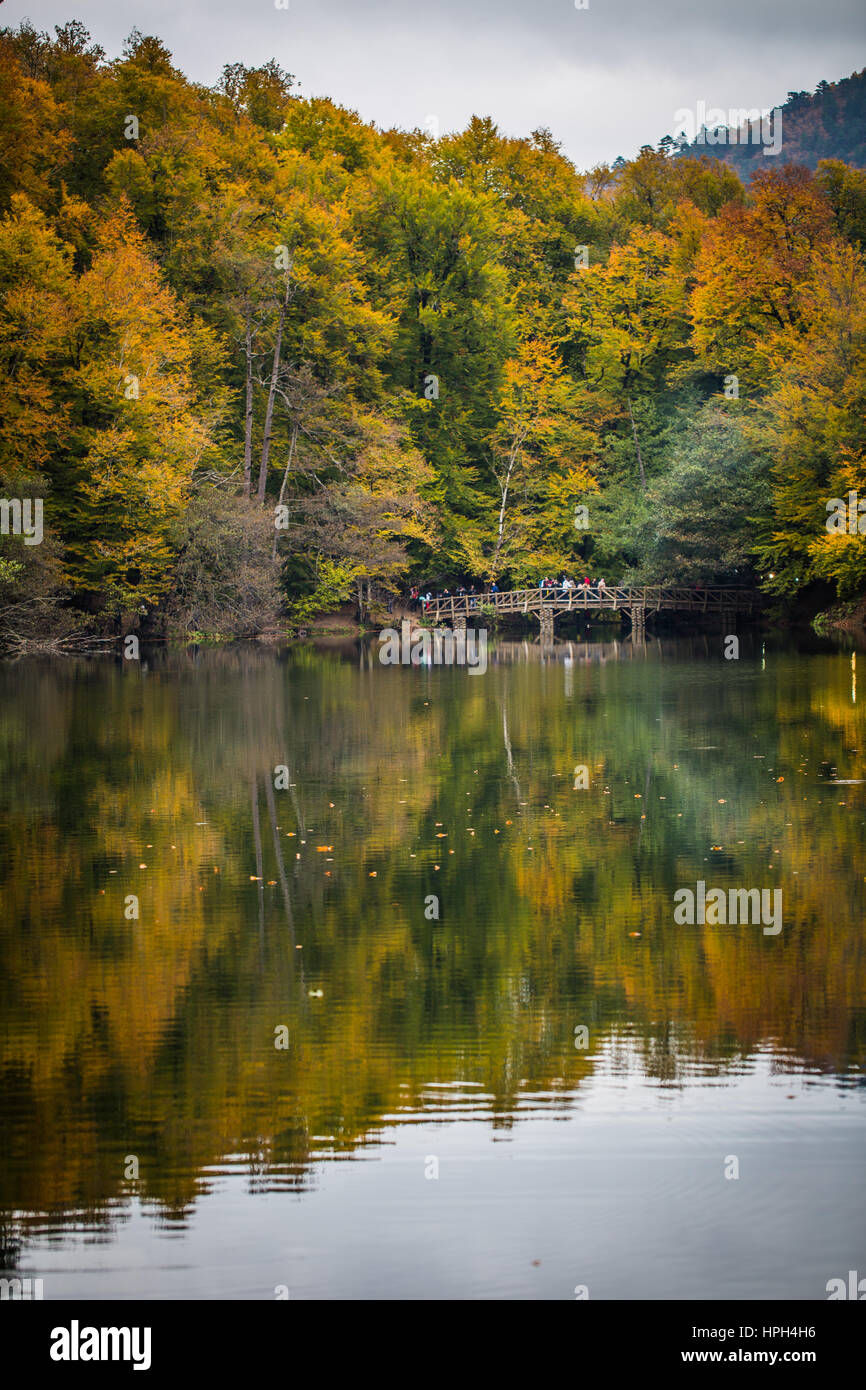 Lake in Fall Stock Photo - Alamy
