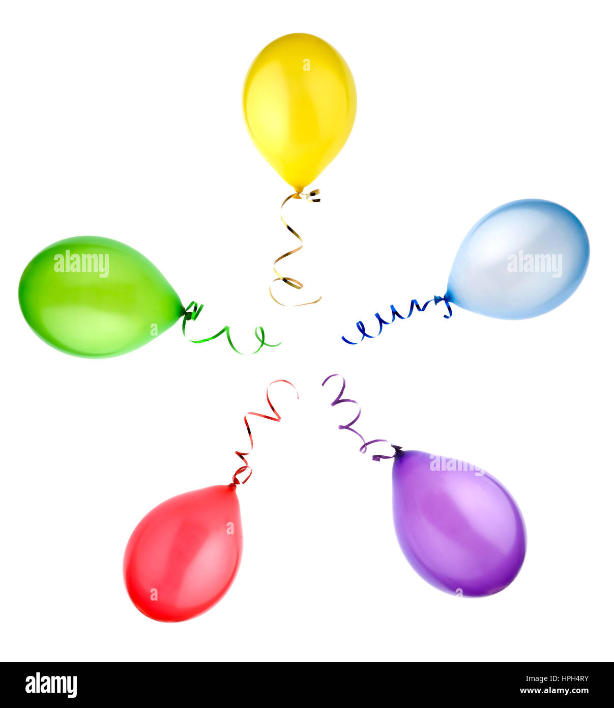 Colorful air balloons on background Cut Out Stock Images & Pictures - Alamy