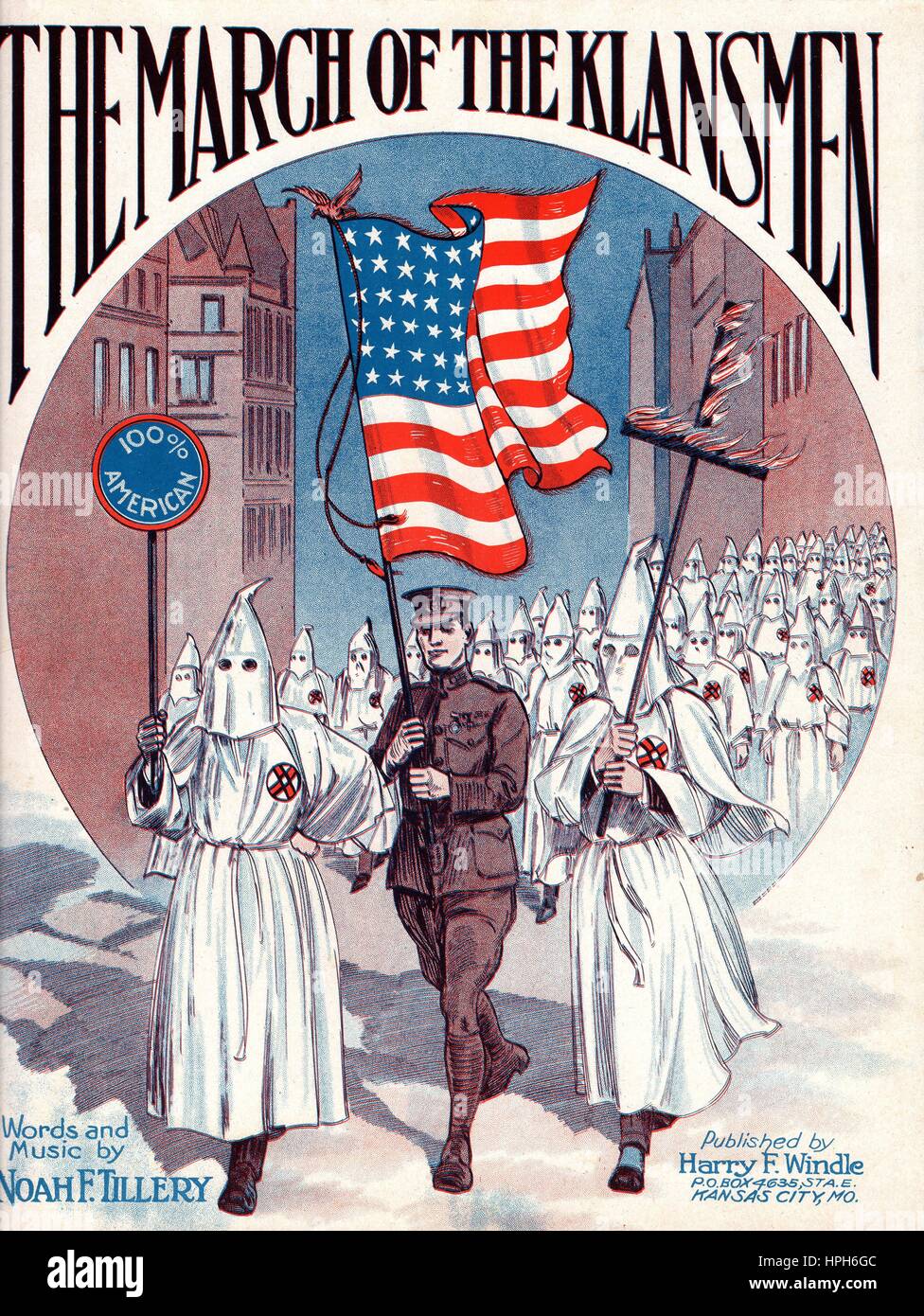 The March of the Klansmen, sheet music for the Ku Klux Klan by Noah ...