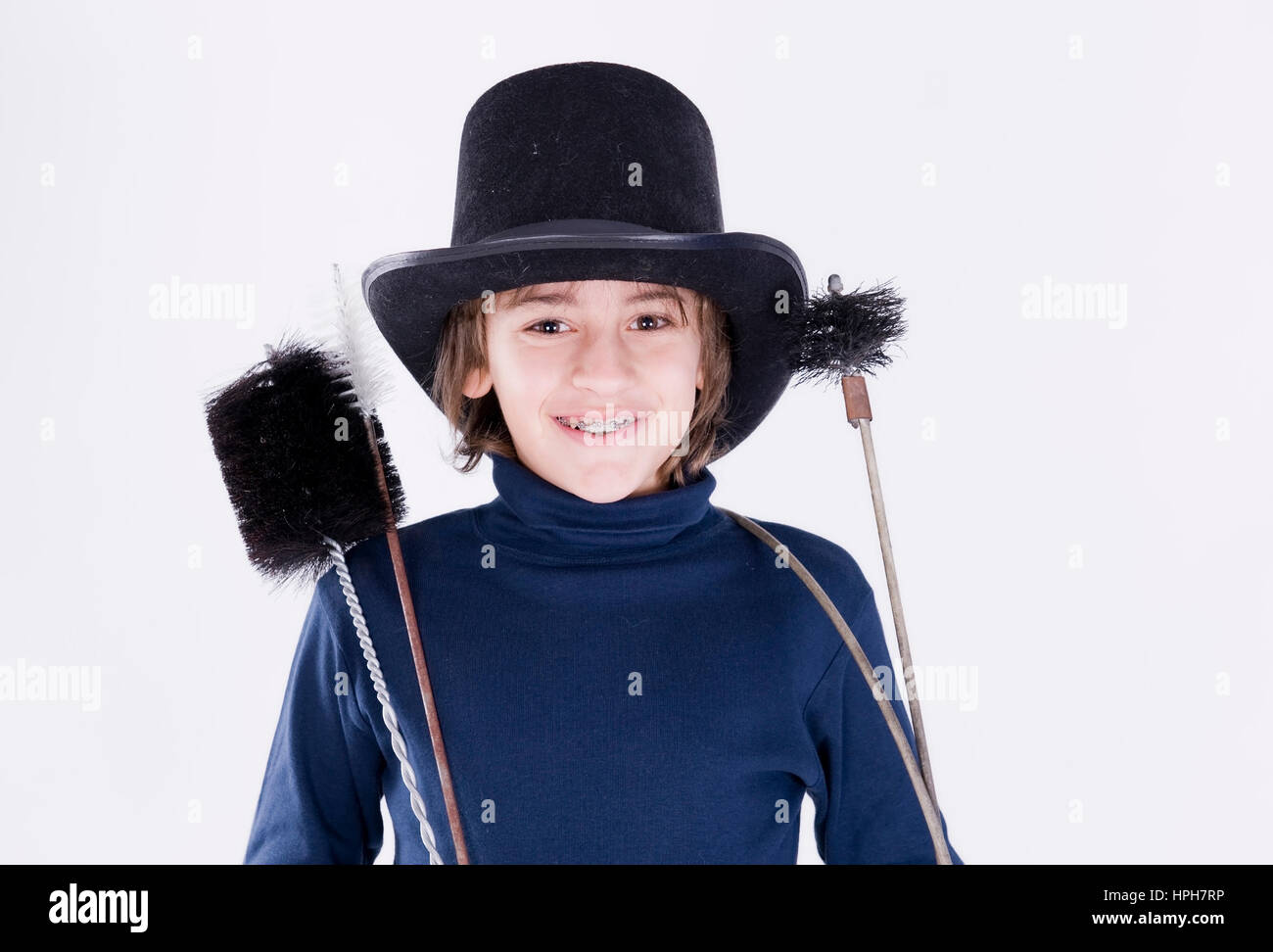 Junge als Rauchfangkehrer verkleidet - boy as chimney sweep, Model ...