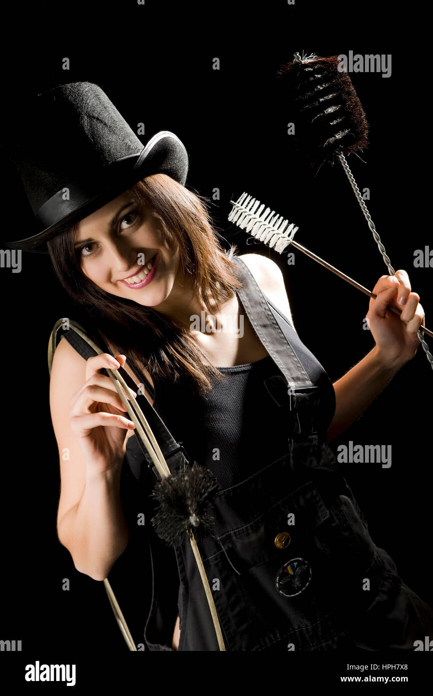 Rauchfangkehrerin, Gluecksbringer - female chimney sweep, Model ...
