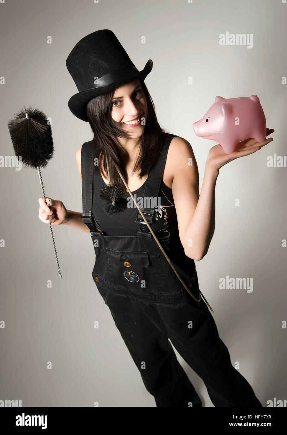 Rauchfangkehrerin, Gluecksbringer - female chimney sweep, Model ...