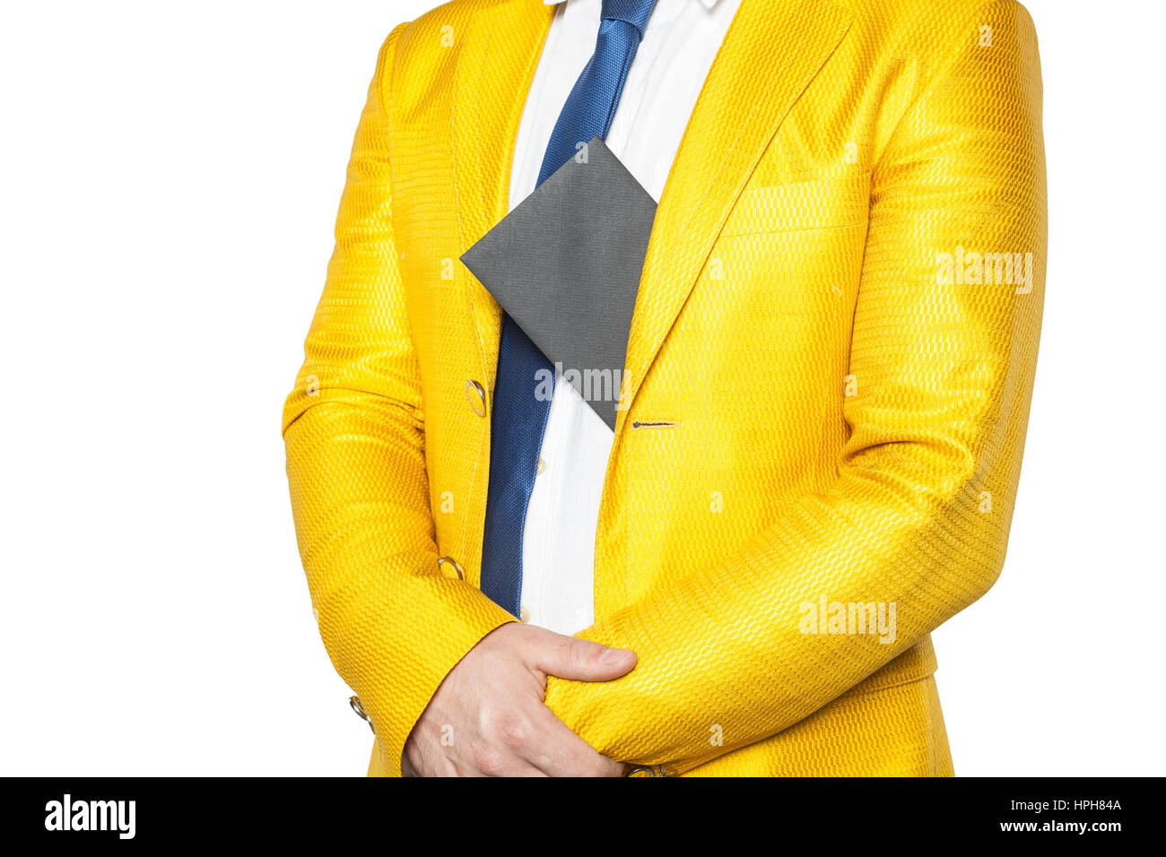 policies in a gold suit holding bribes Stock Photo - Alamy
