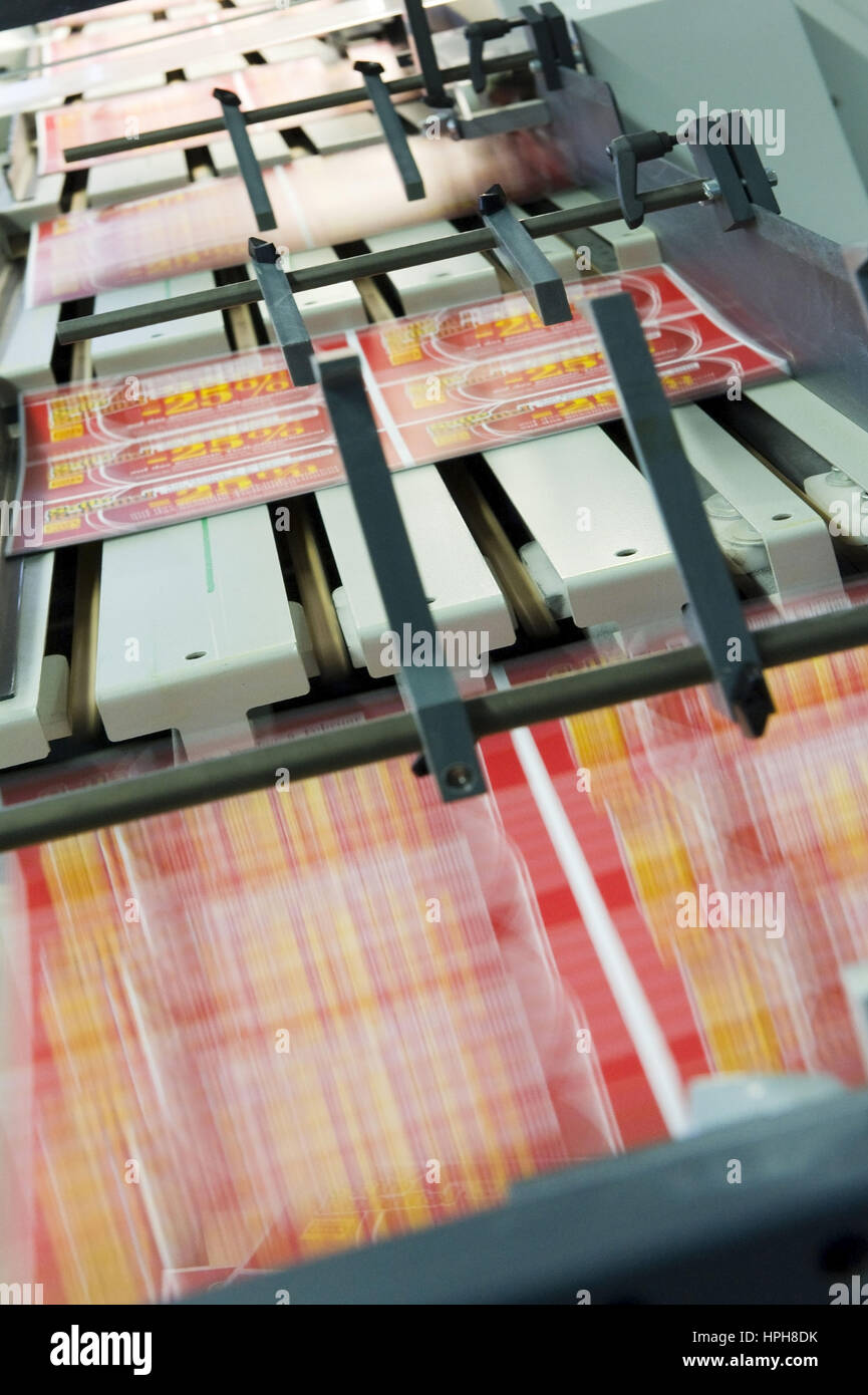 Druckmaschine, Druckerei - printing machine Stock Photo - Alamy