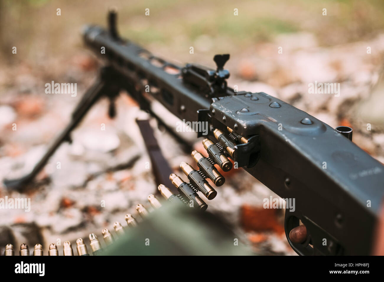 German machine gun world war ii hi-res stock photography and images - Alamy