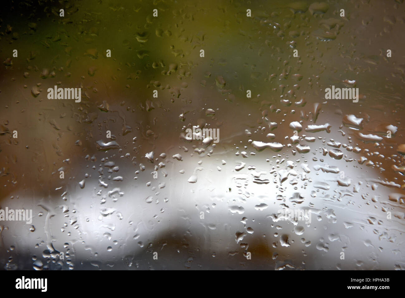 Rain drop on window. Water drops on the glass Stock Photo - Alamy