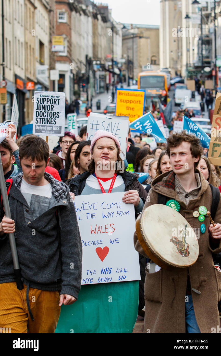 Protesters carrying placards and signs are pictured as they take part ...