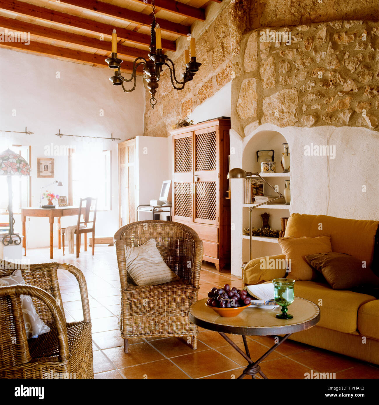 stone wall interior Stock Photo - Alamy