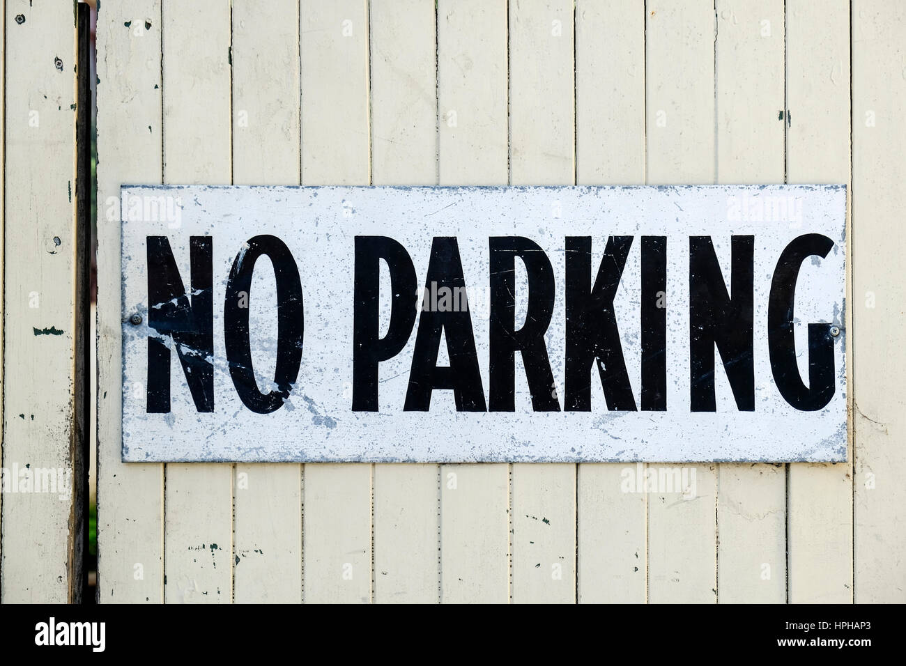 Warning sign on picket hi-res stock photography and images - Alamy