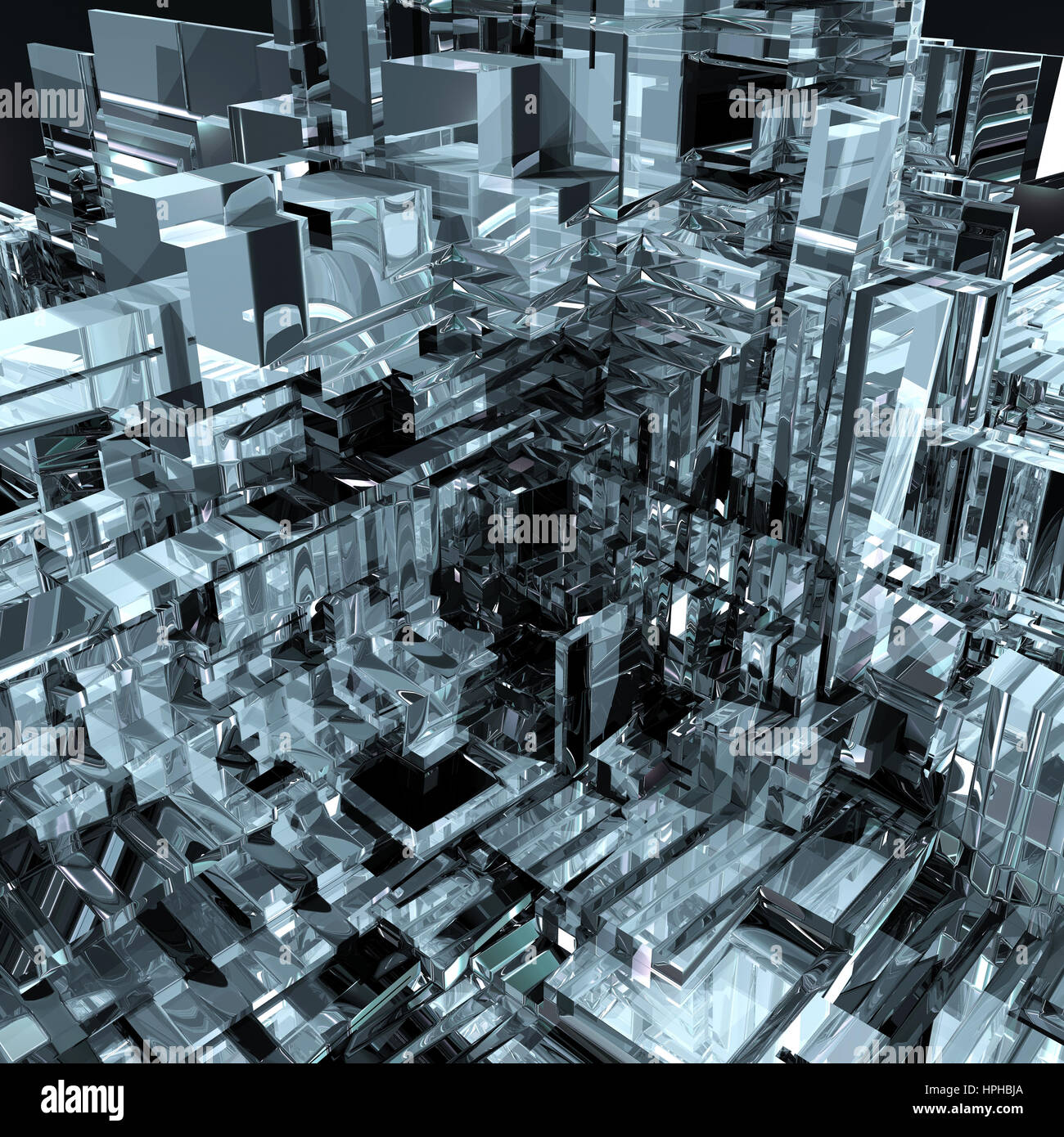 Digital 3D Illustration of a geometric Structure Stock Photo - Alamy