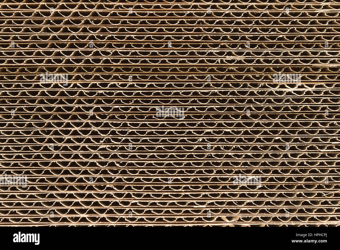 Industrial flat pack single wall cardboard boxes or cartons end view ...