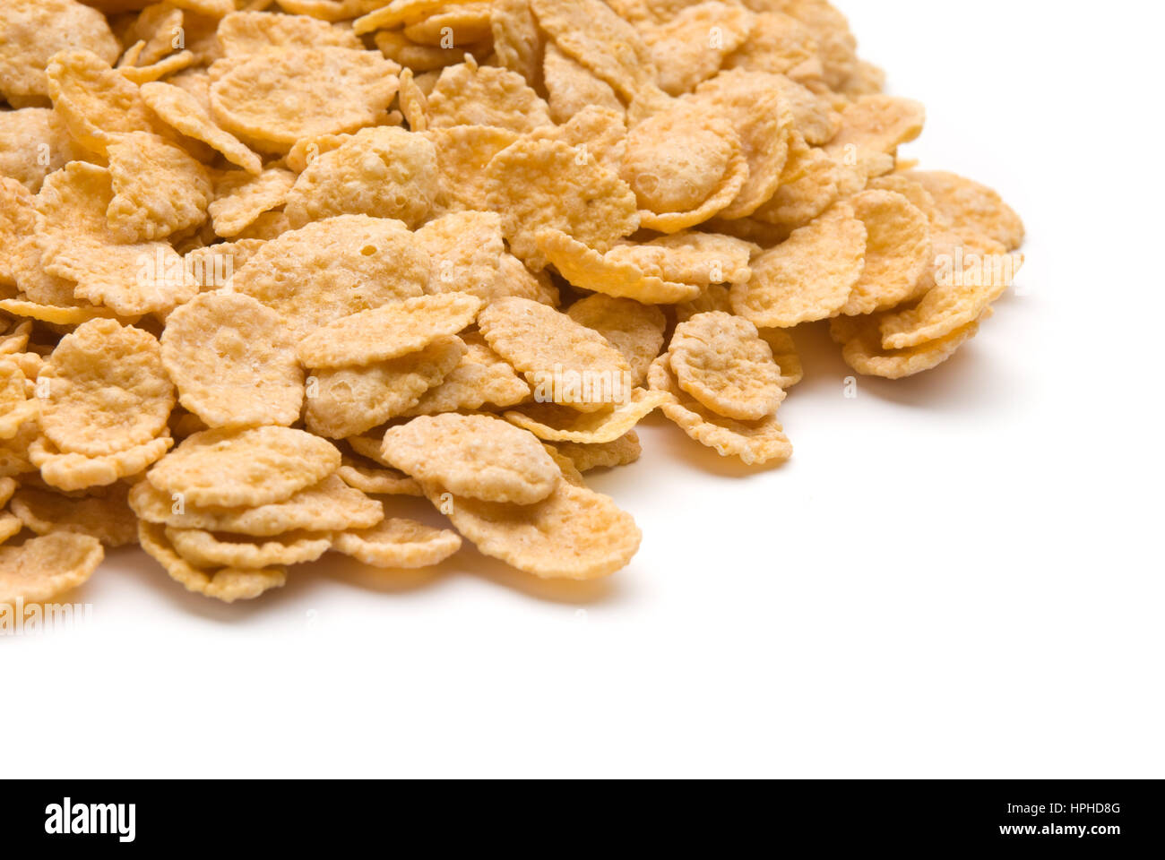 cornflakes background with copy space Stock Photo - Alamy