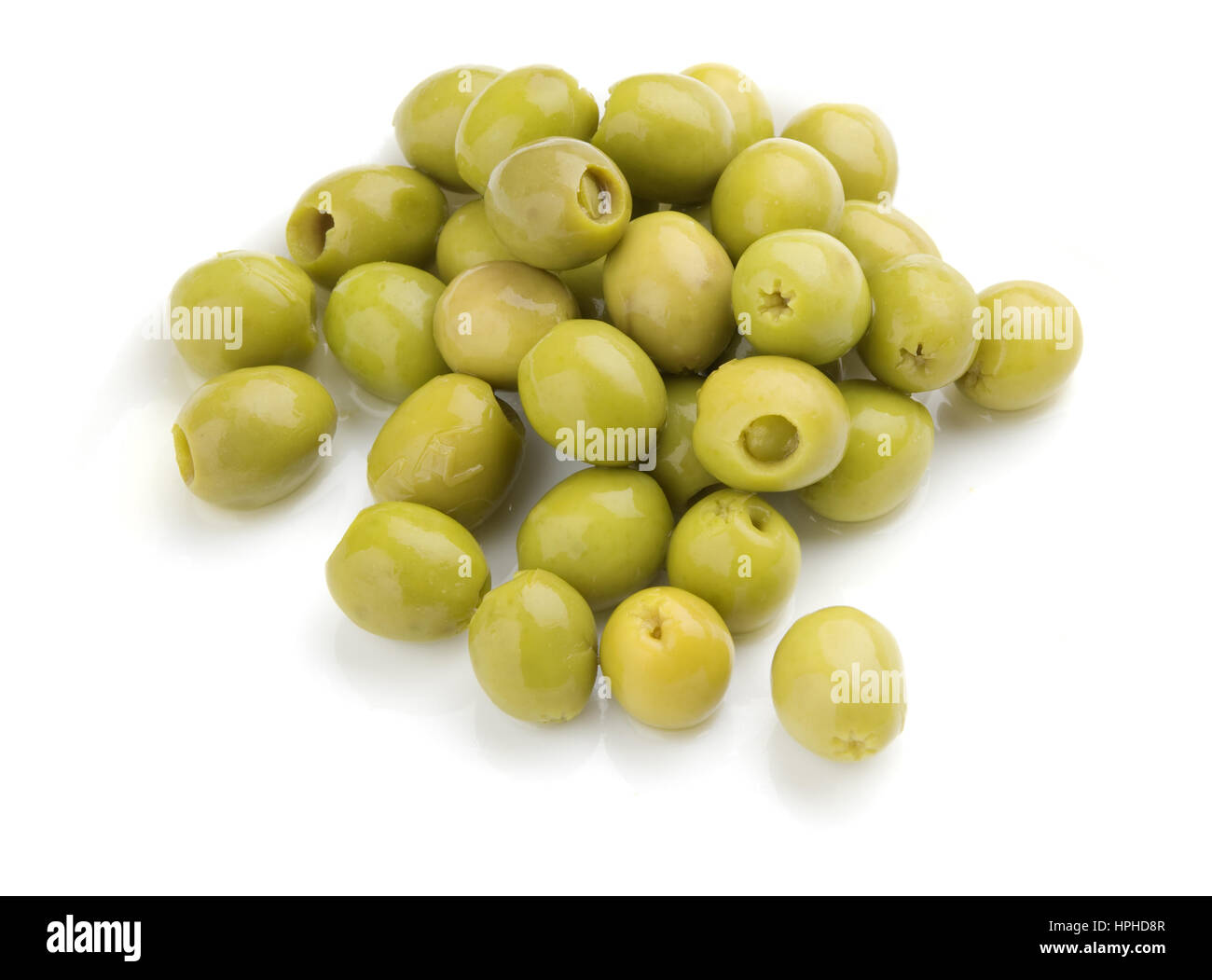olives isolated over white Stock Photo - Alamy