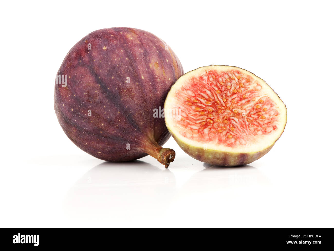 Fresh fig fruit isolated on a white Stock Photo - Alamy