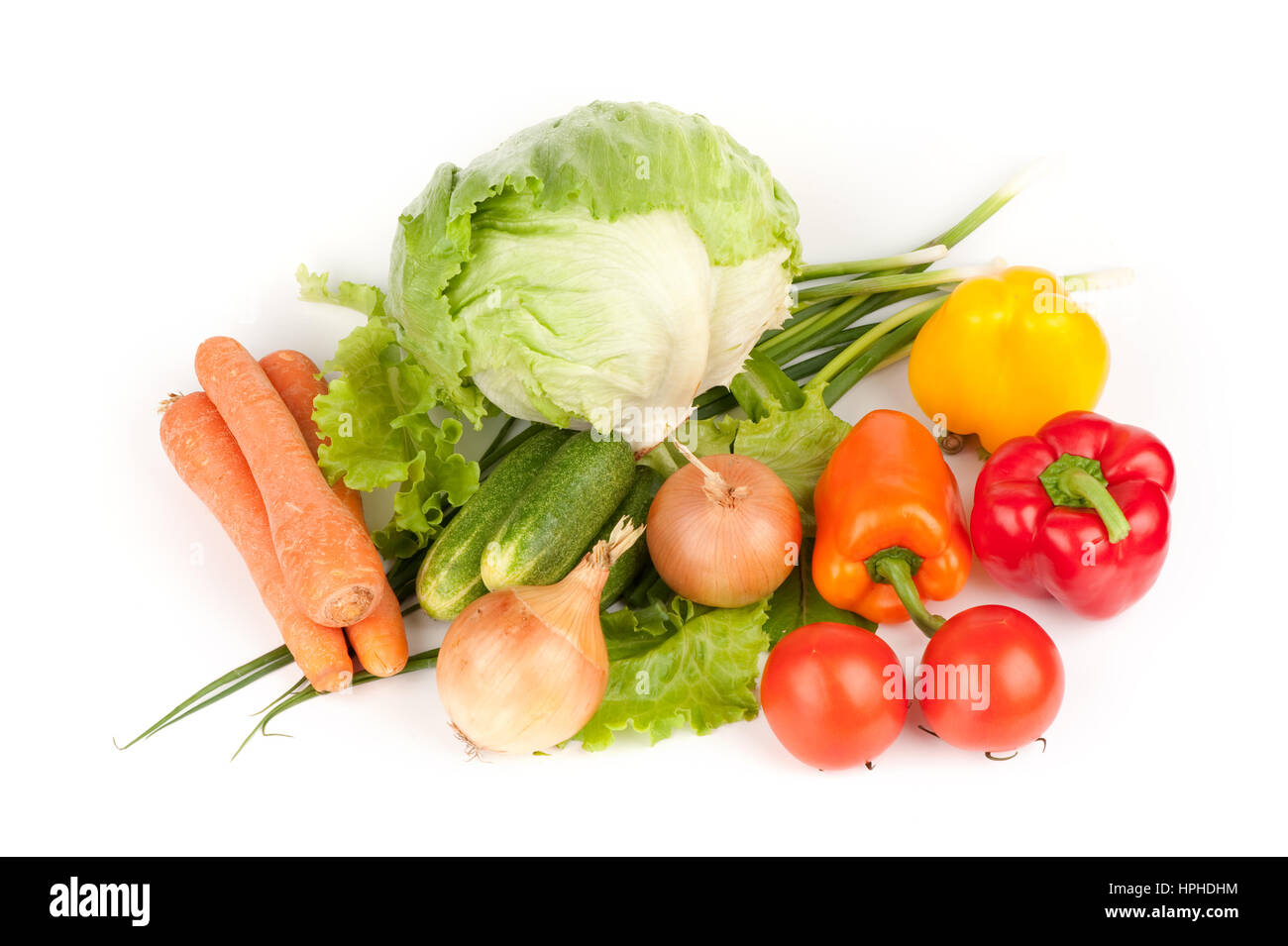 Combination of vegetables Cut Out Stock Images & Pictures - Alamy