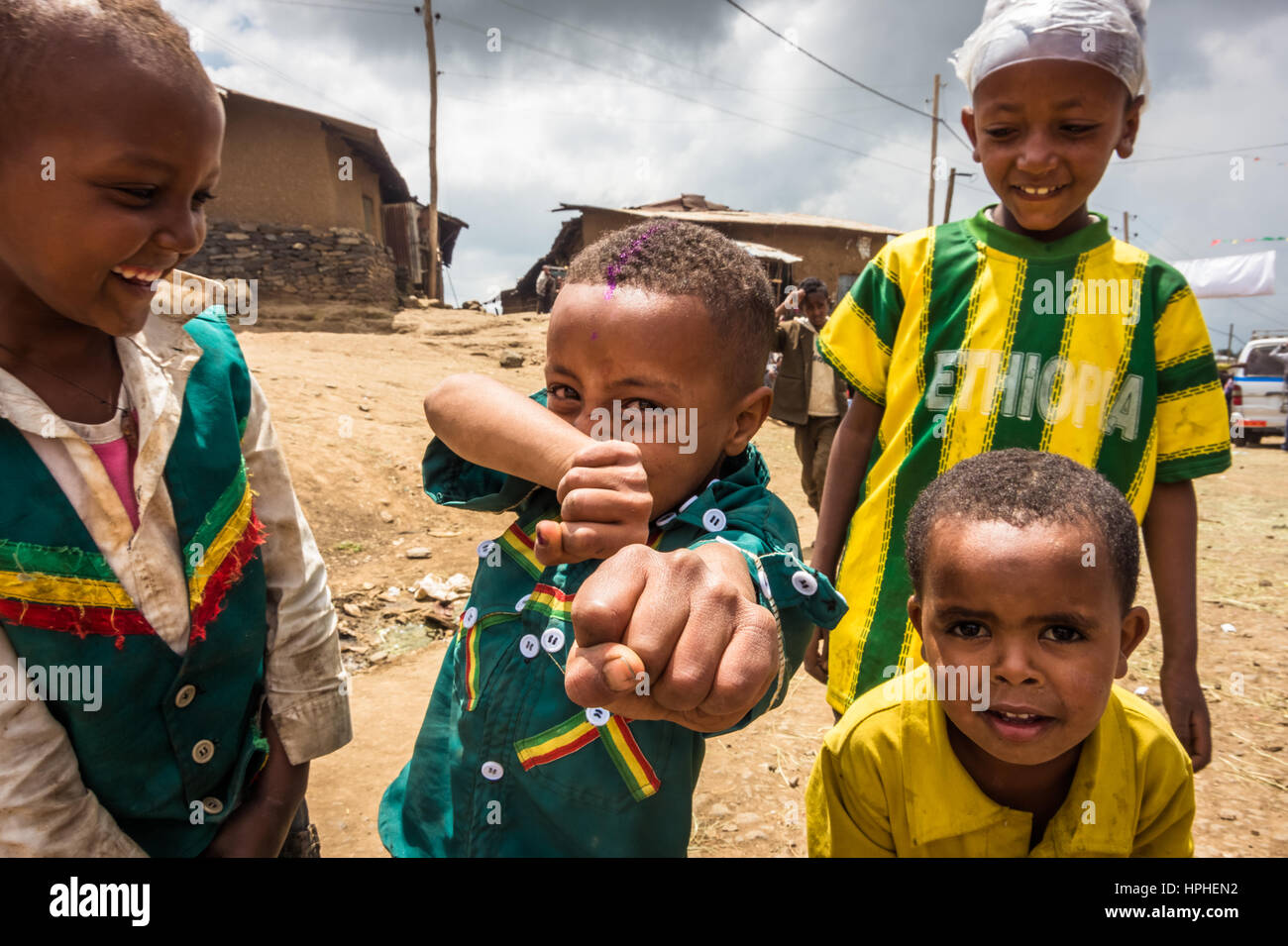 Ethiopian children playing hi-res stock photography and images - Alamy