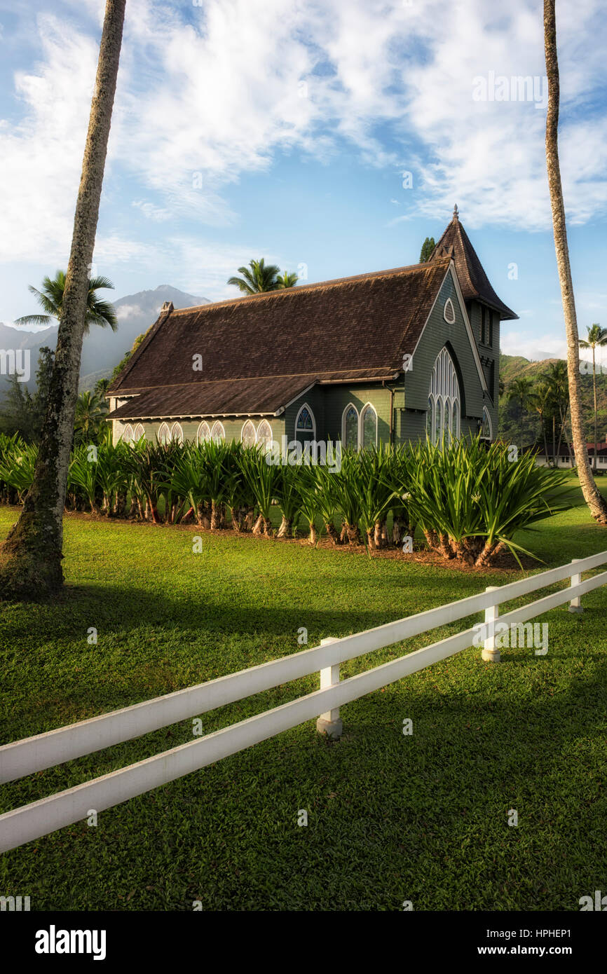 The beauty of Waioli Huiia Church with its stained glass windows and ...