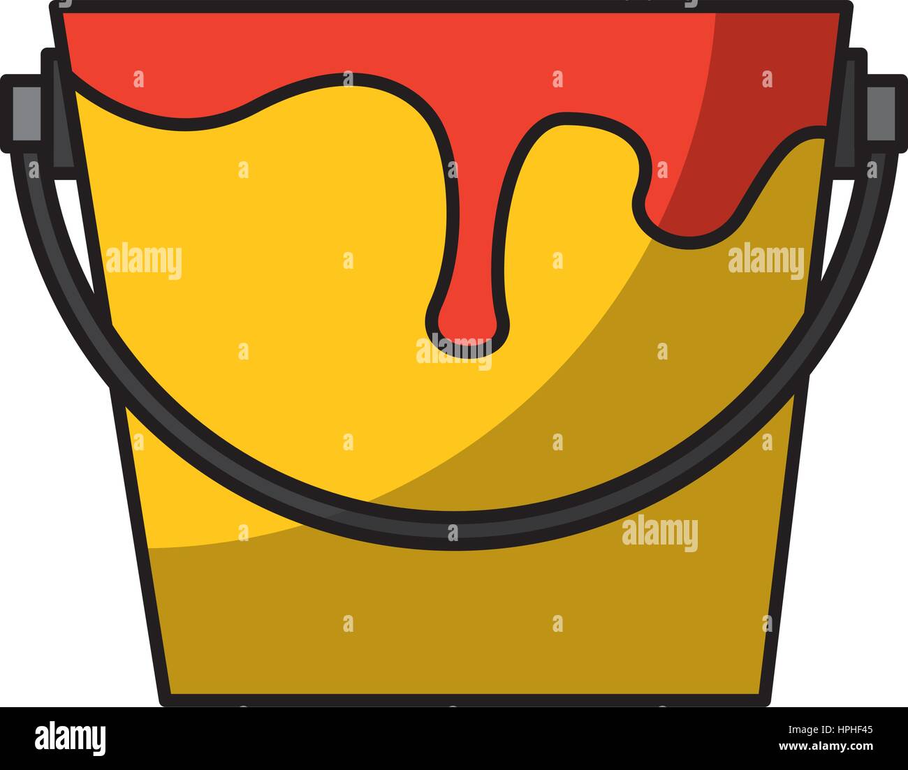 Pot paint Stock Vector Images - Alamy