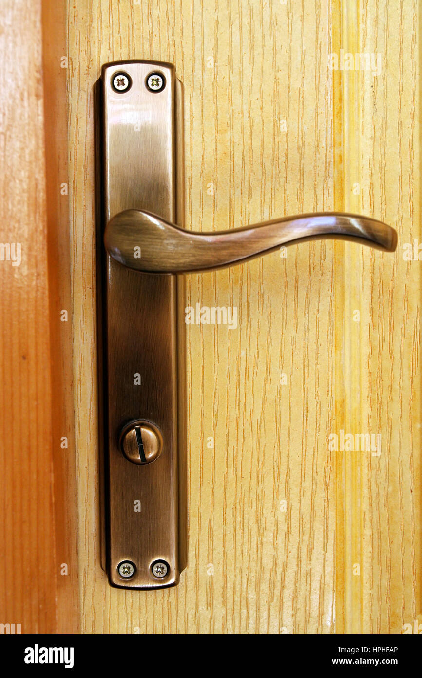 Vintage style door handle Stock Photo - Alamy