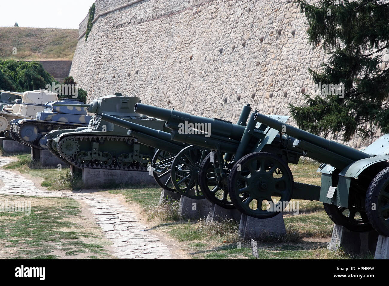 Second world war cannon Stock Photo - Alamy