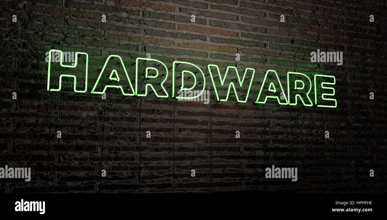 Hardware glowing neon sign hi-res stock photography and images - Alamy