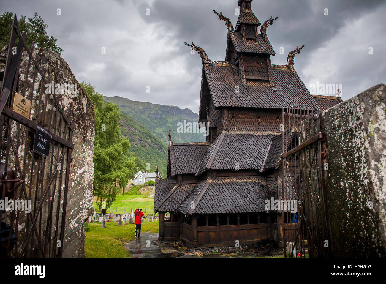 Borgund Stave Church, Sogn og Fjordane, Norway Stock Photo - Alamy
