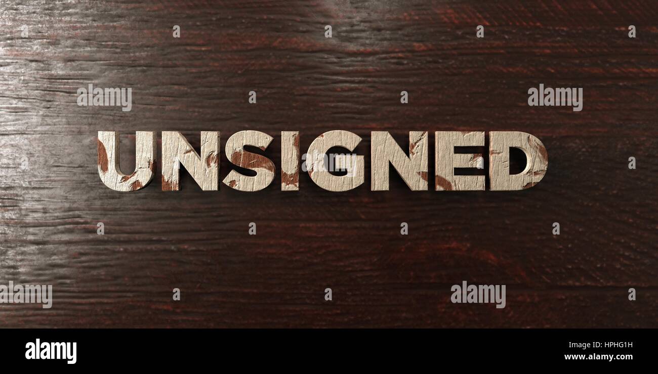 Unsigned letter hi-res stock photography and images - Alamy
