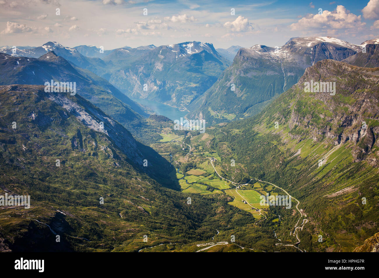 Dalsnibba Viewpoint, in background Geirangerfjord, More og Romsdal ...