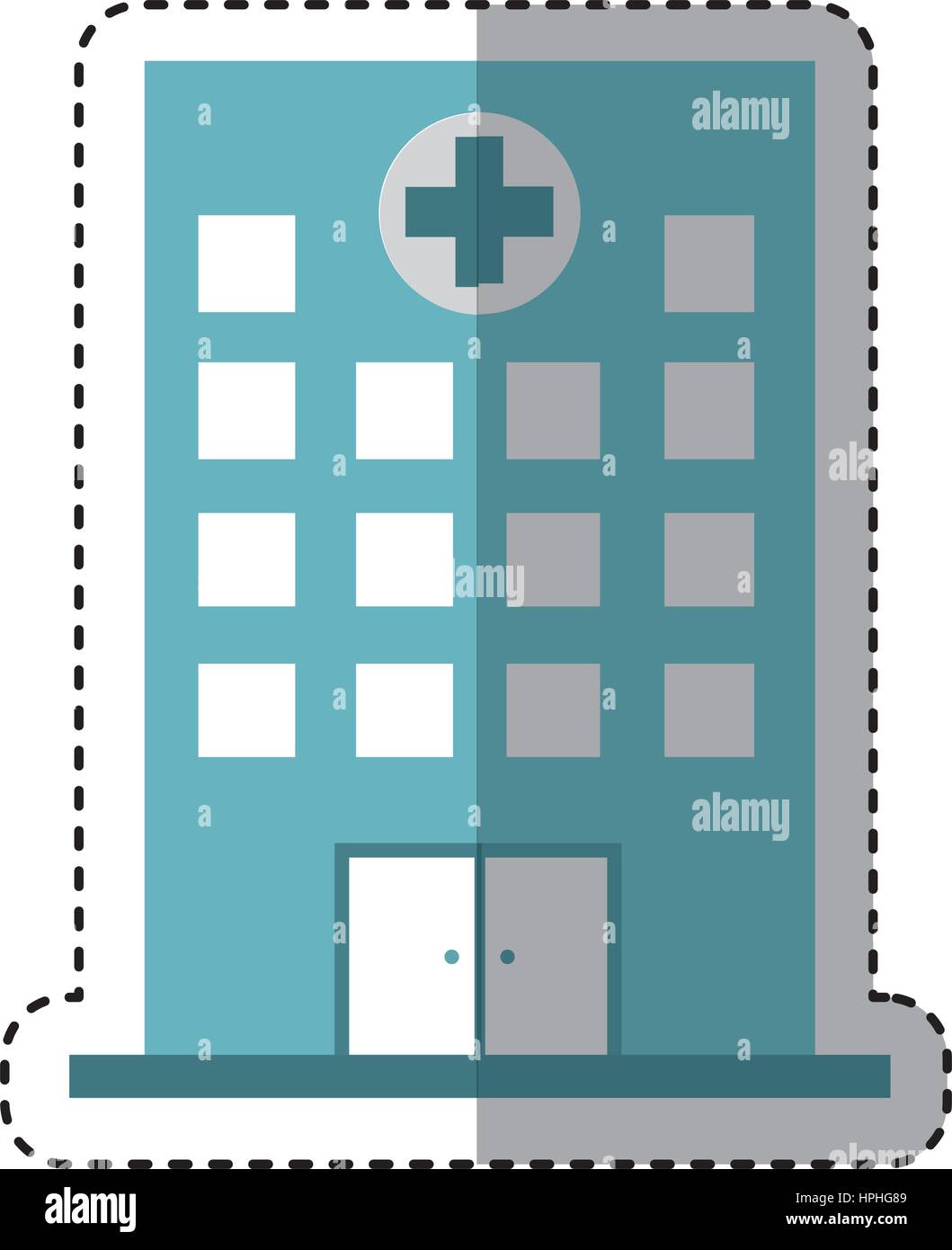 Urban hospital emergency entrance Stock Vector Images - Alamy