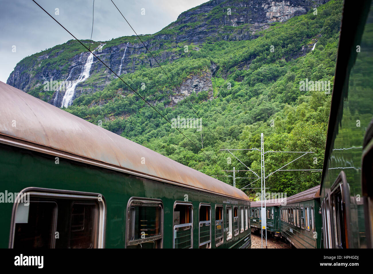 Views from Flamsbana train, Norway Stock Photo - Alamy