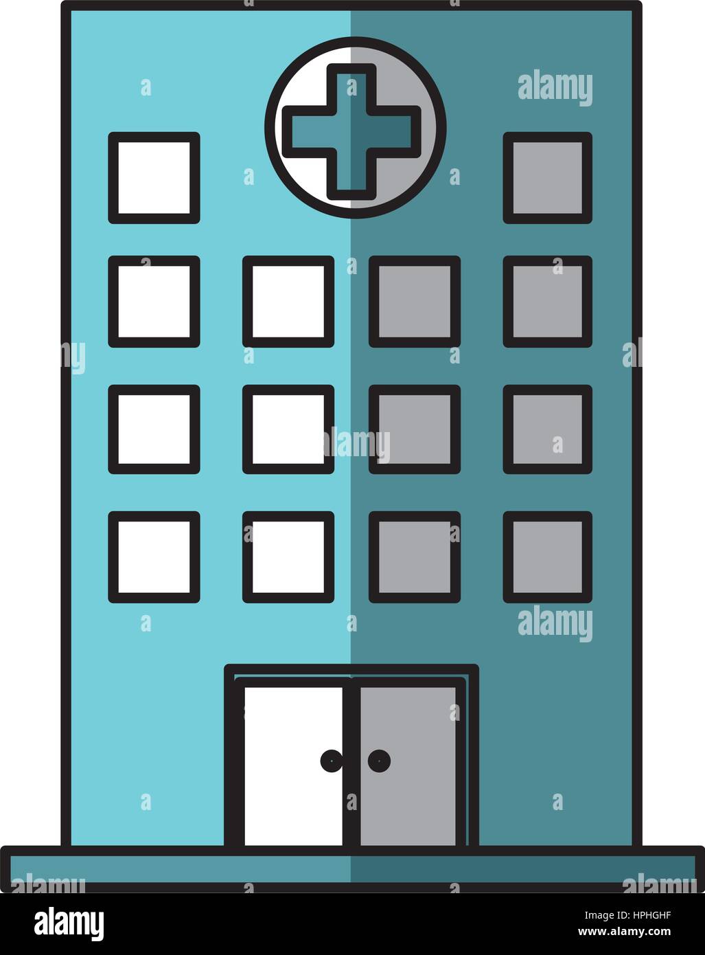 Urban hospital emergency entrance Stock Vector Images - Alamy